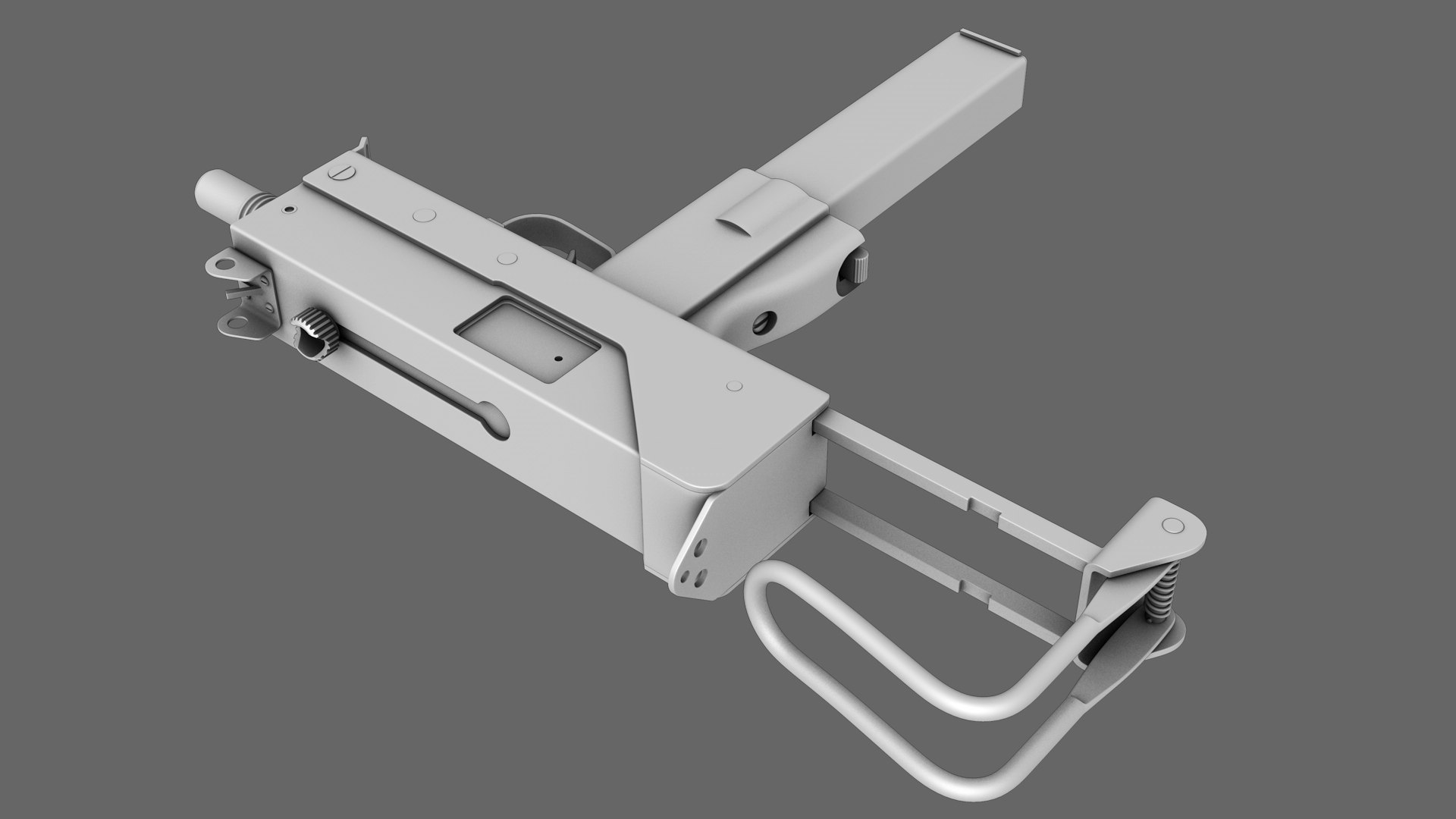 Ingram Mac 10 SMG Gun 9mm 3D model - TurboSquid 2054038