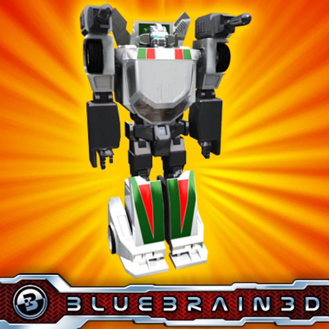 3dsmax transforming robot car