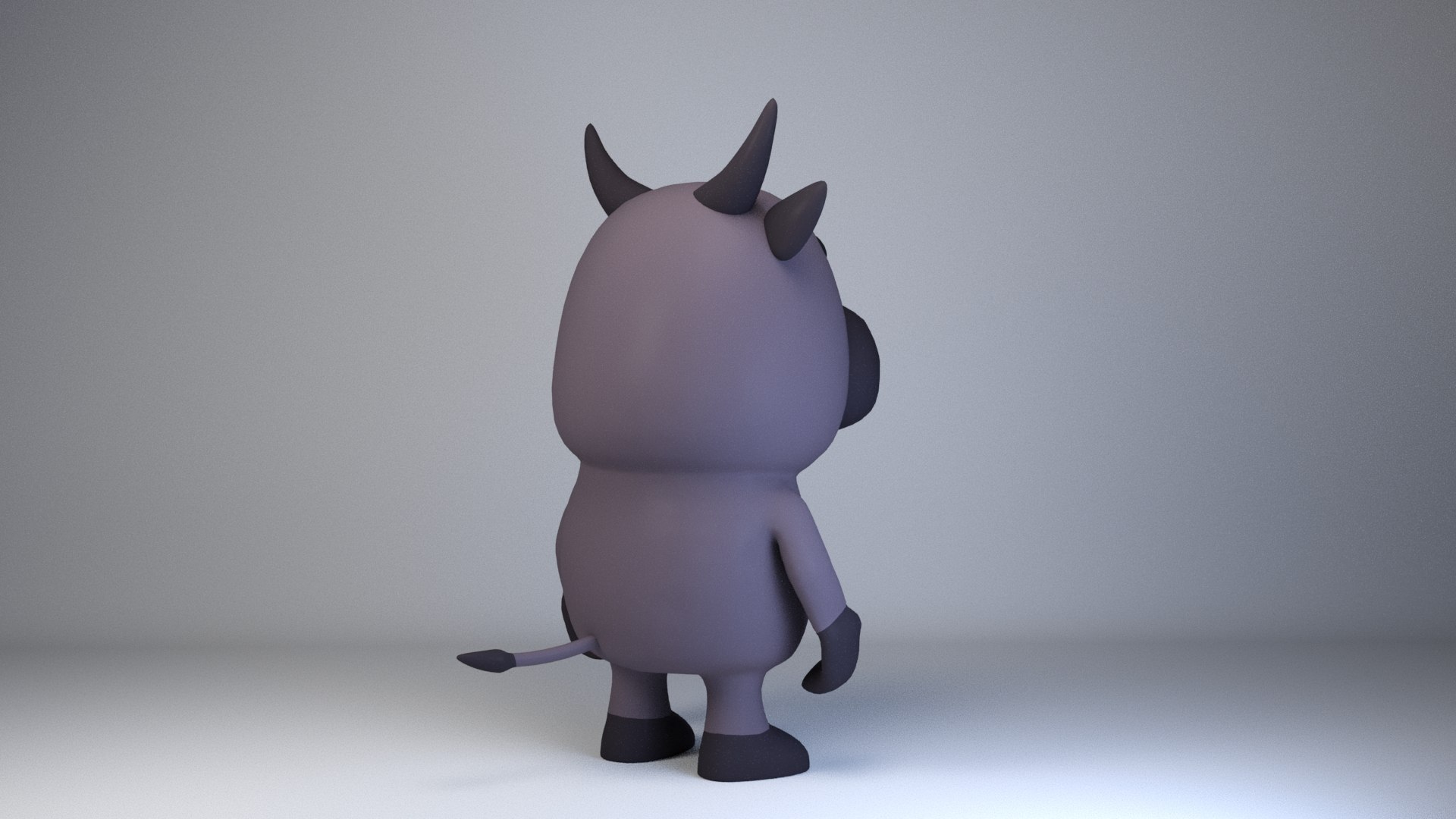 Cartoonish Humanoid Buffalo Character - Ready For Rigging Rendering 3D ...
