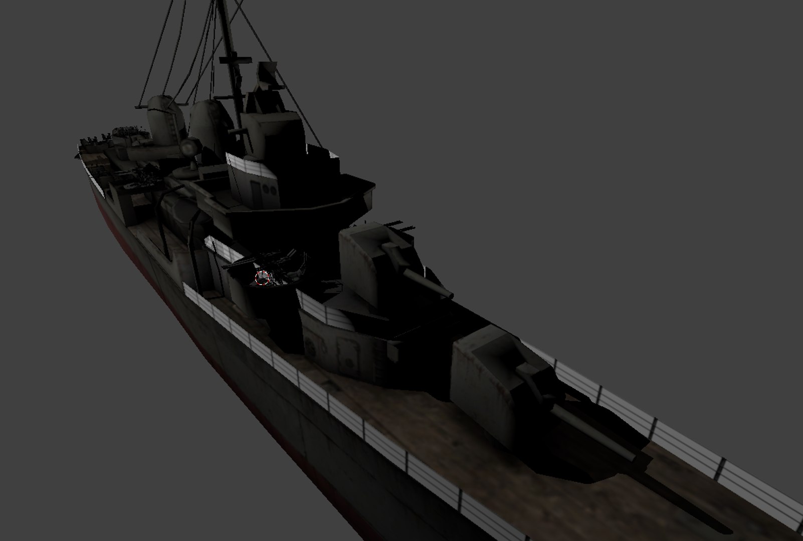 3D American Fletcher Class Destroyer - TurboSquid 1297139
