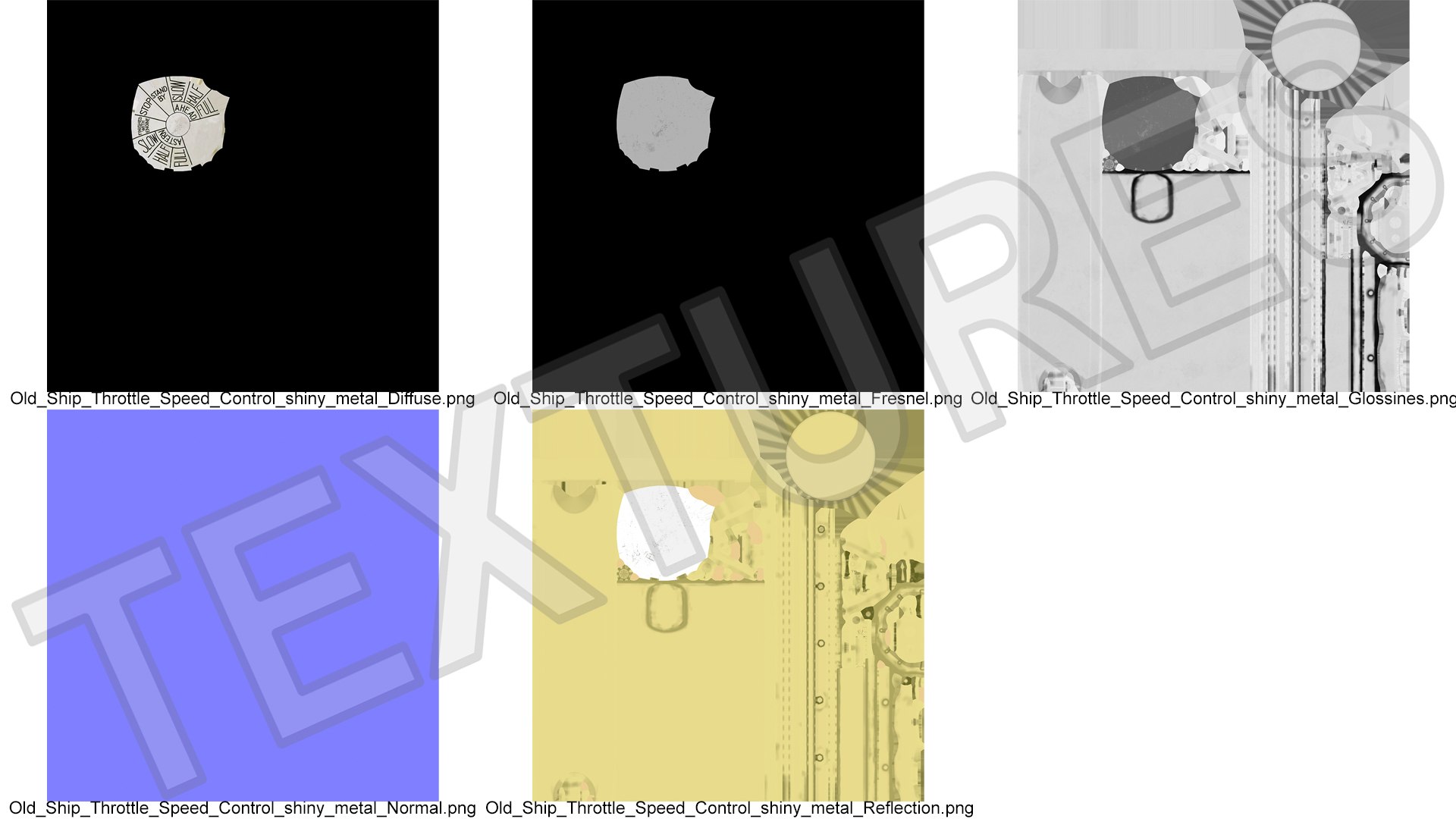 Old Ship Throttle Speed Control Model - TurboSquid 2003066