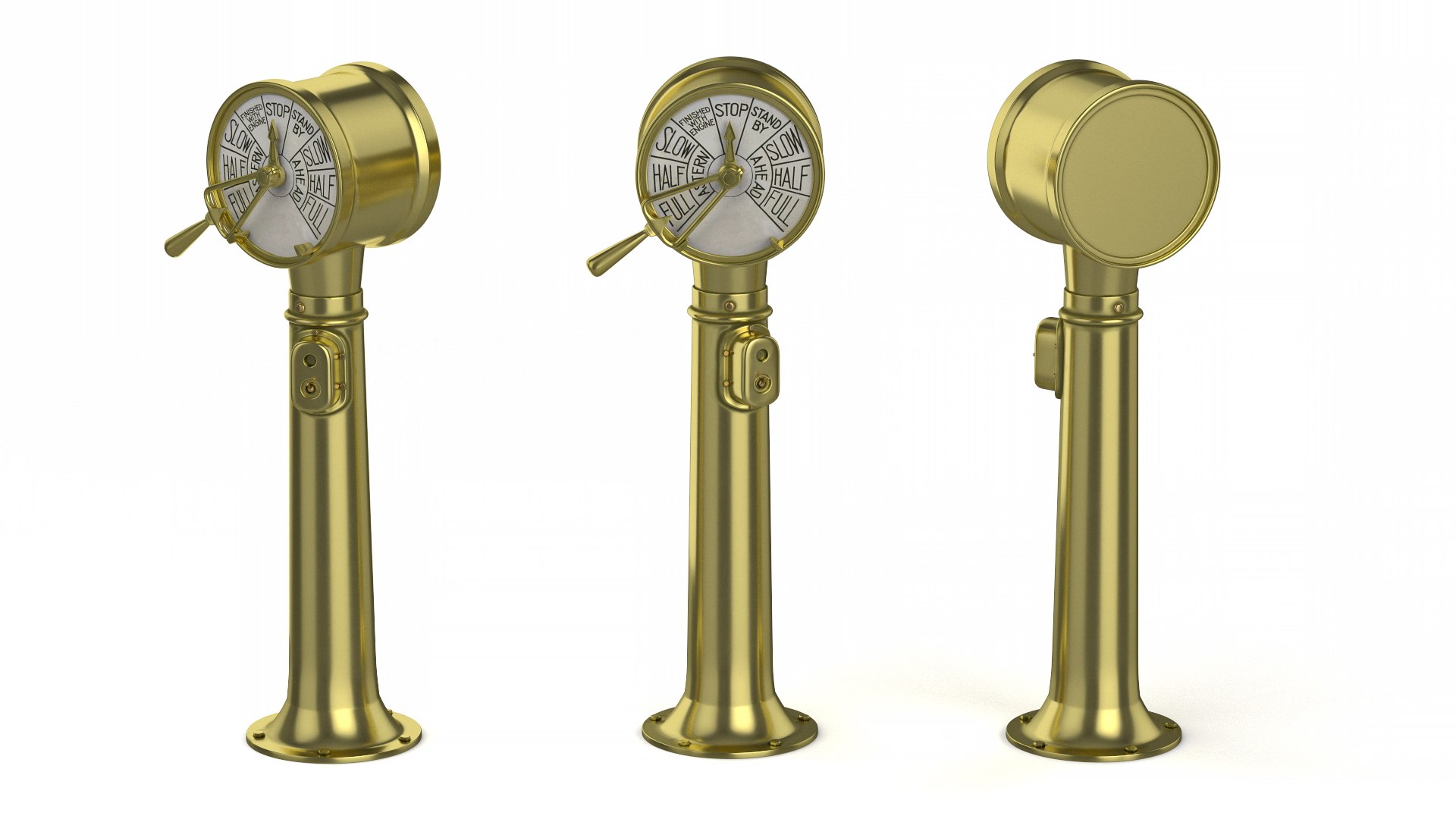 Old Ship Throttle Speed Control Model - TurboSquid 2003066