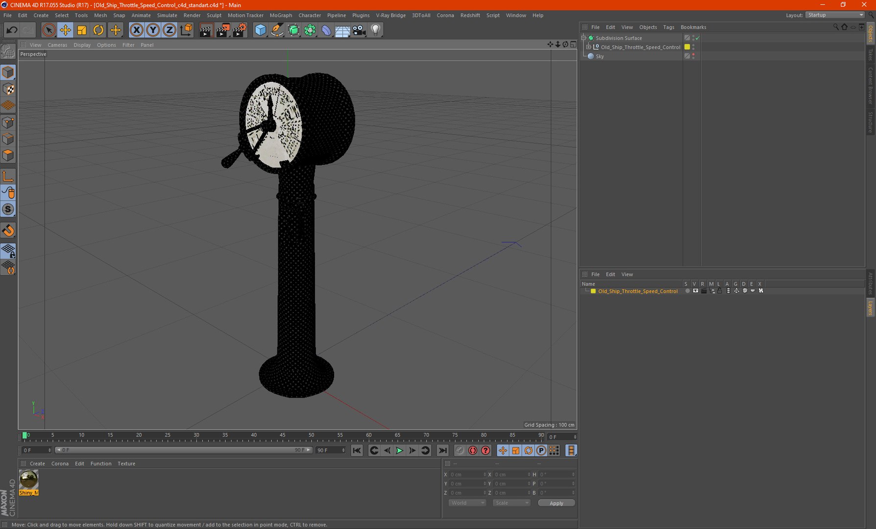 Old Ship Throttle Speed Control Model - TurboSquid 2003066