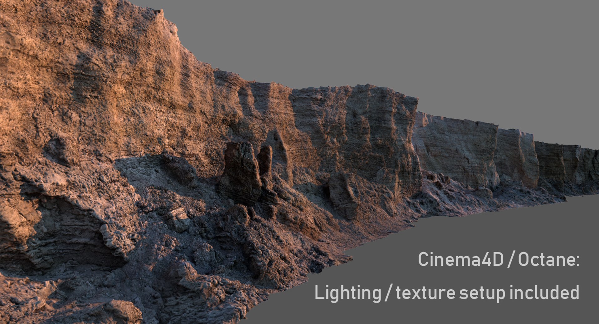 3D Sandy Cliff 8k Scanned - TurboSquid 1480744