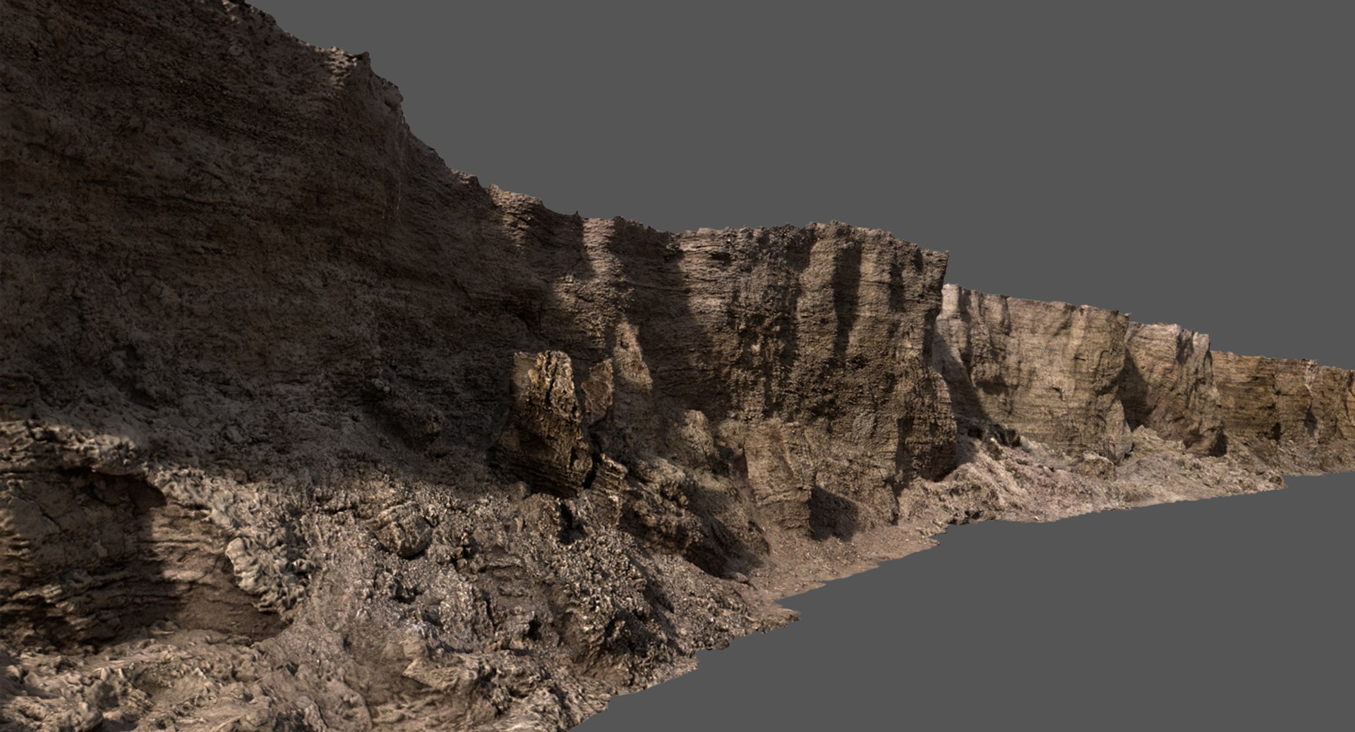 3D Sandy Cliff 8k Scanned - TurboSquid 1480744
