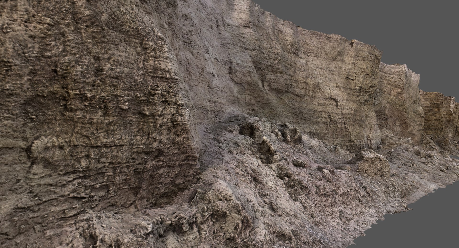 3D Sandy Cliff 8k Scanned - TurboSquid 1480744