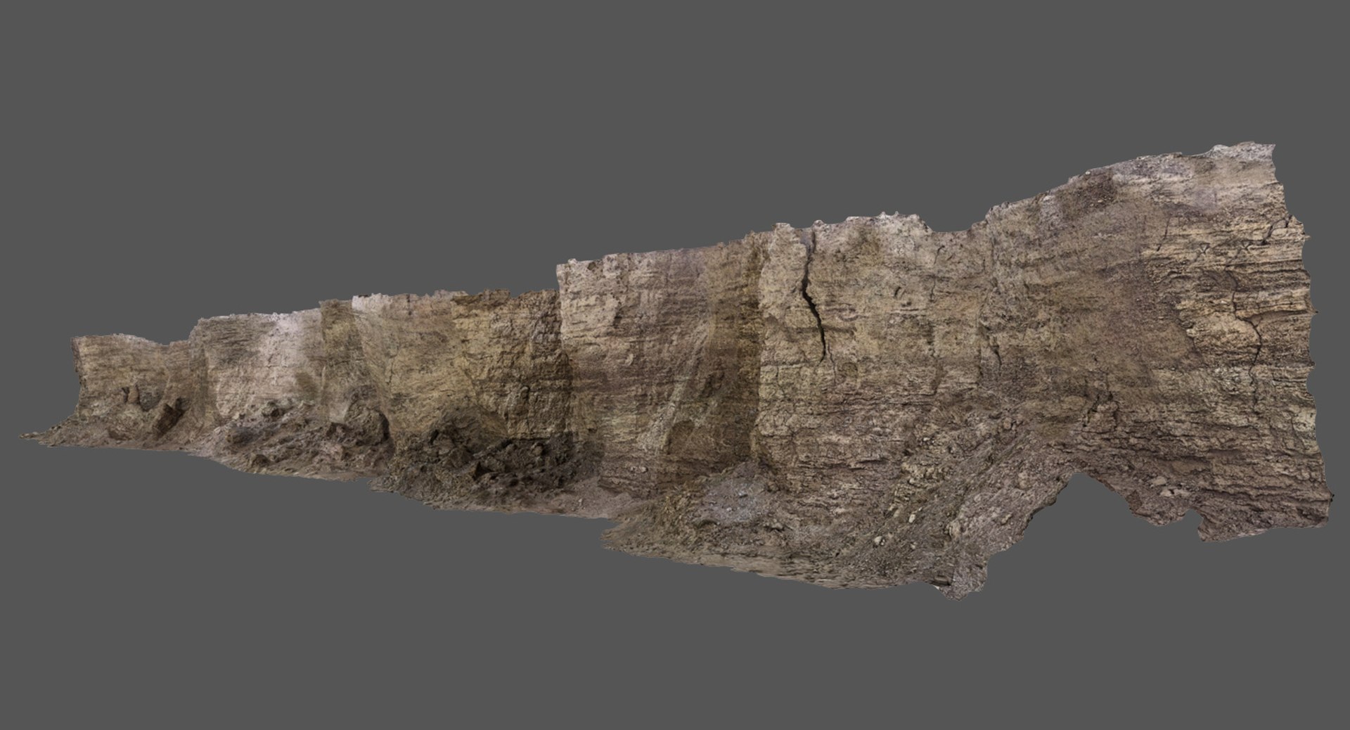 3D Sandy Cliff 8k Scanned - TurboSquid 1480744