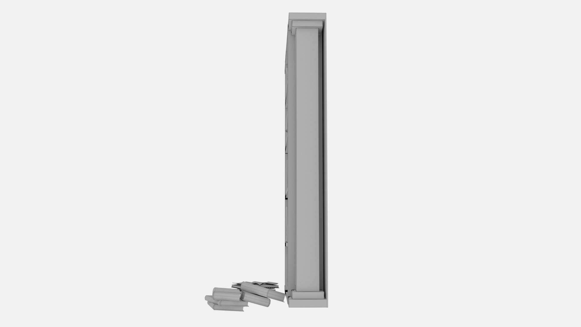 Old Shelf With Books 2 3D Model - TurboSquid 2054122