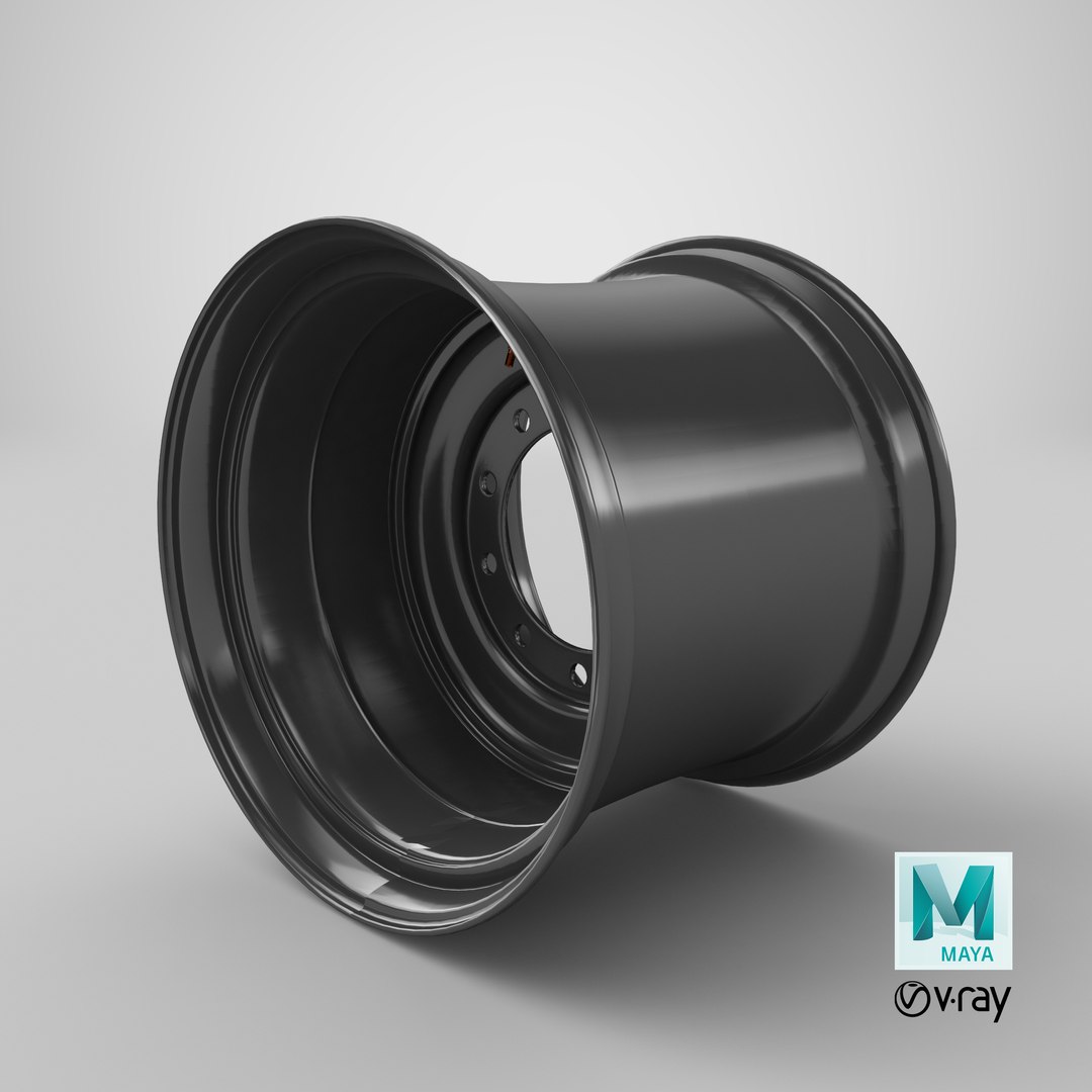 3D steel rim model - TurboSquid 1394393