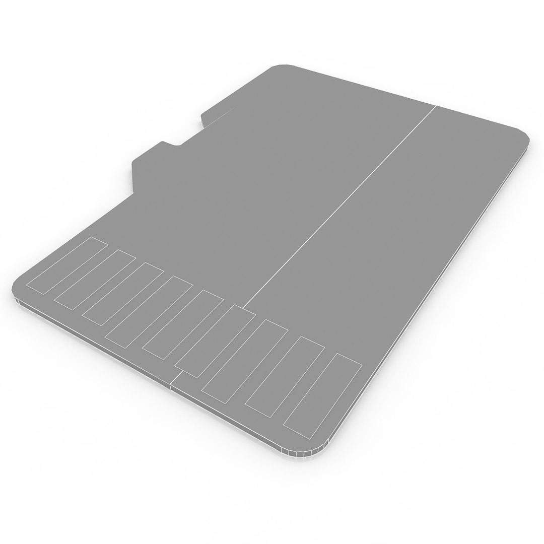 3d Micro Sd Card 2 Model