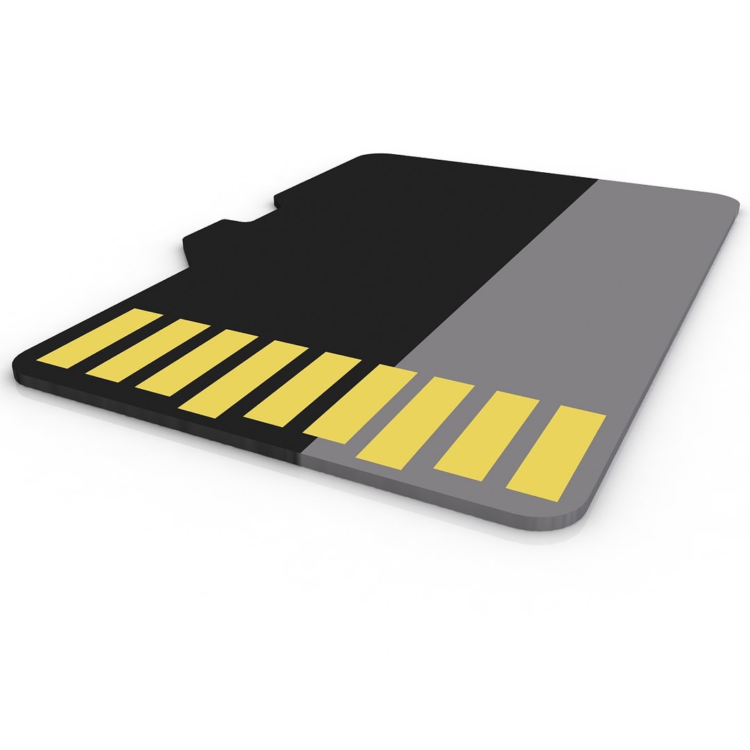 3d Micro Sd Card 2 Model
