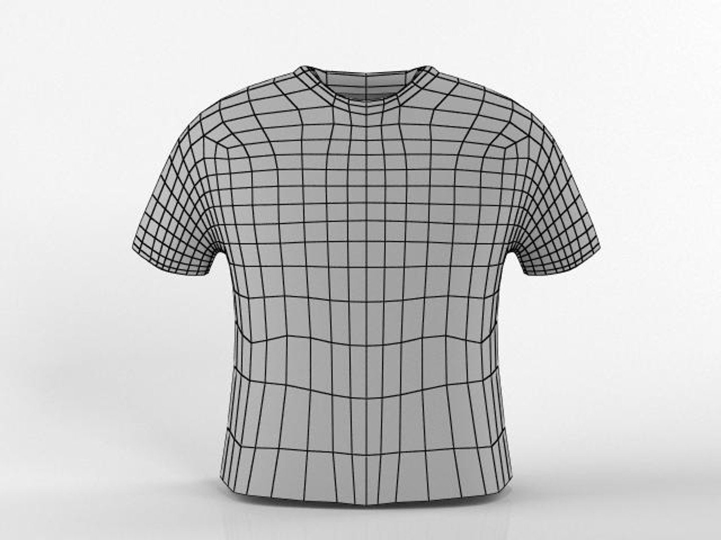 3d model t-shirt base male