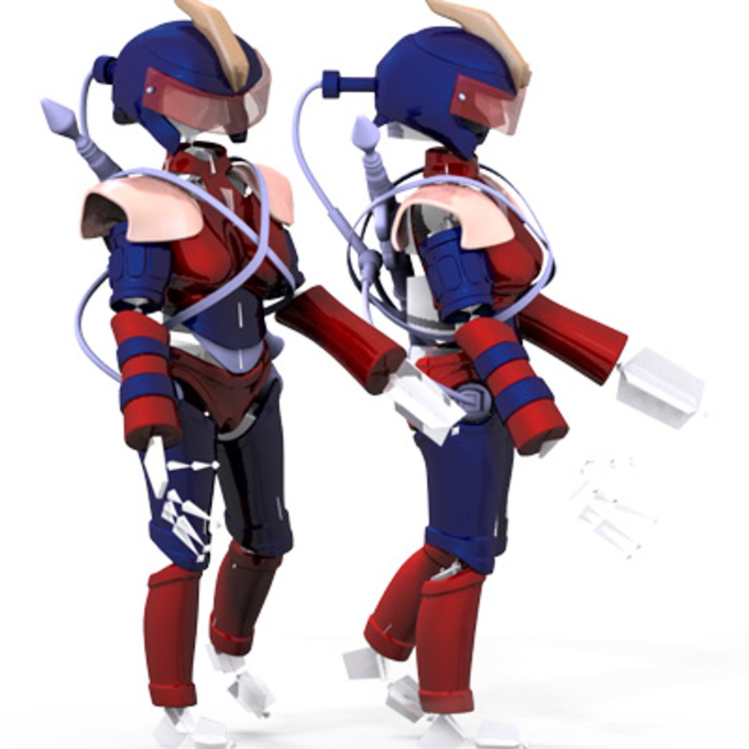 Armor Shield Robot 3d Model