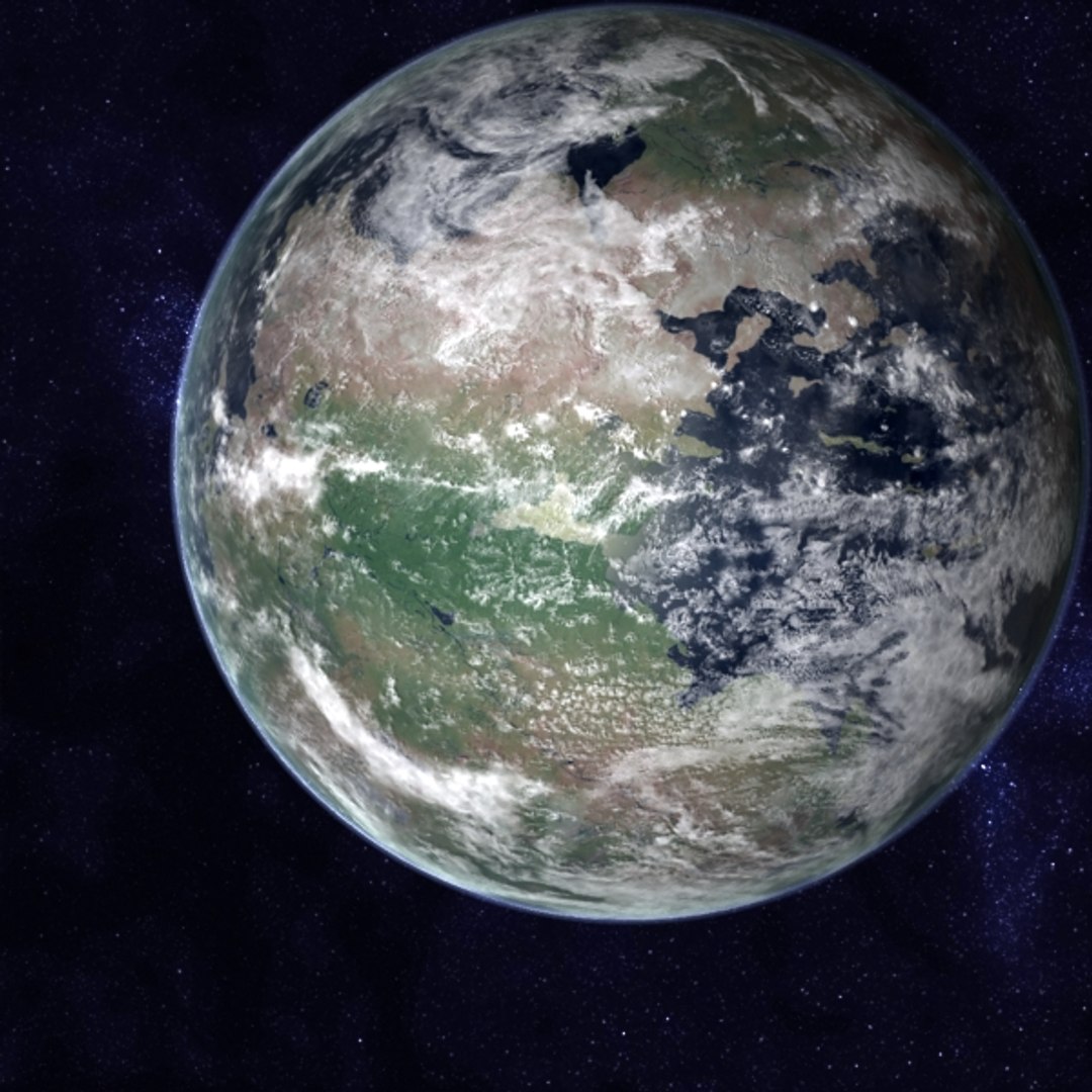 3d Model Triassic Earth Middle