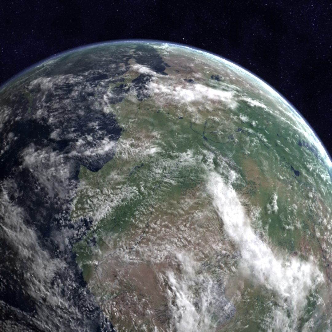 3d Model Triassic Earth Middle