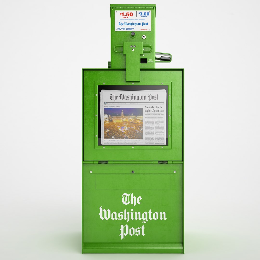 newspaper box 3d model