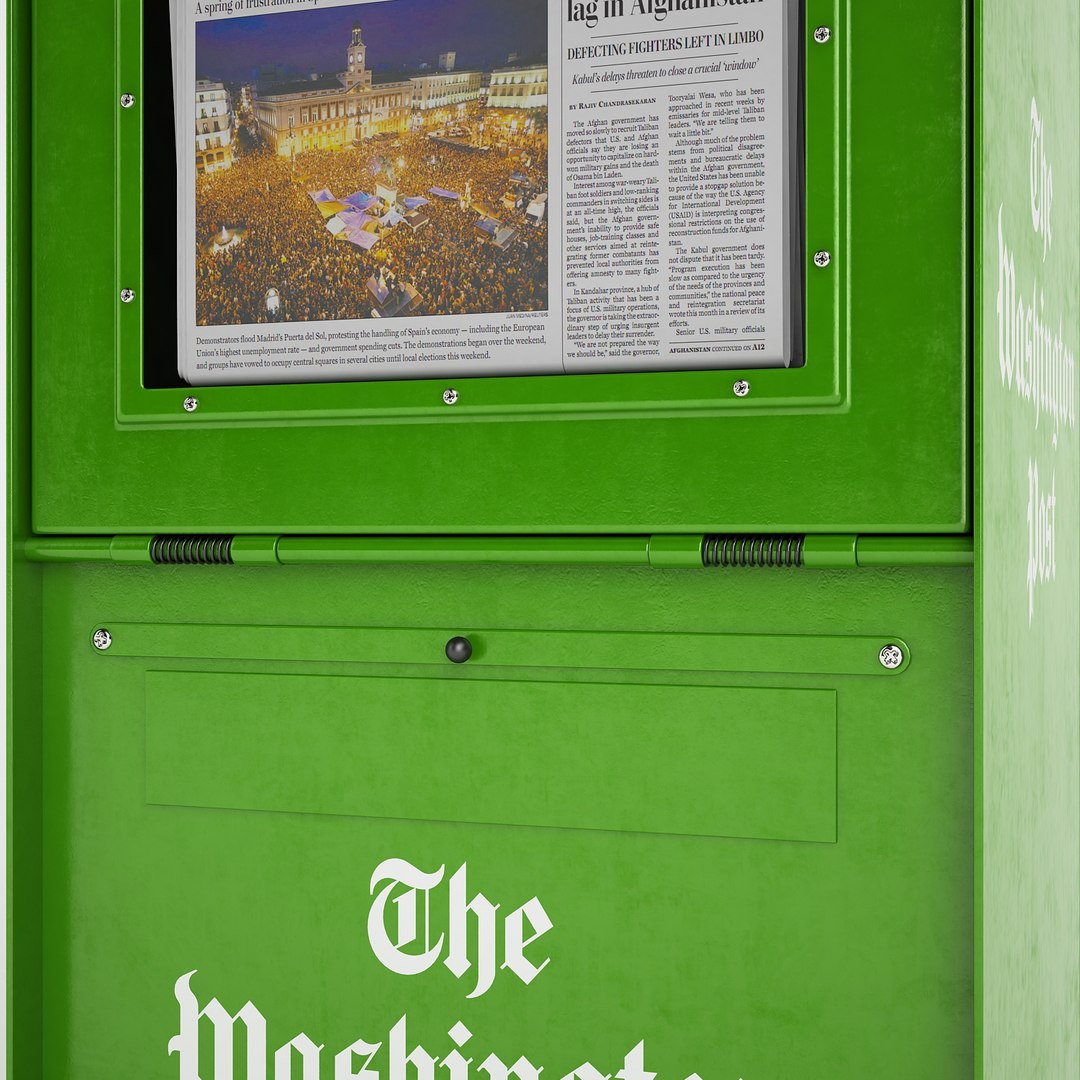 newspaper box 3d model