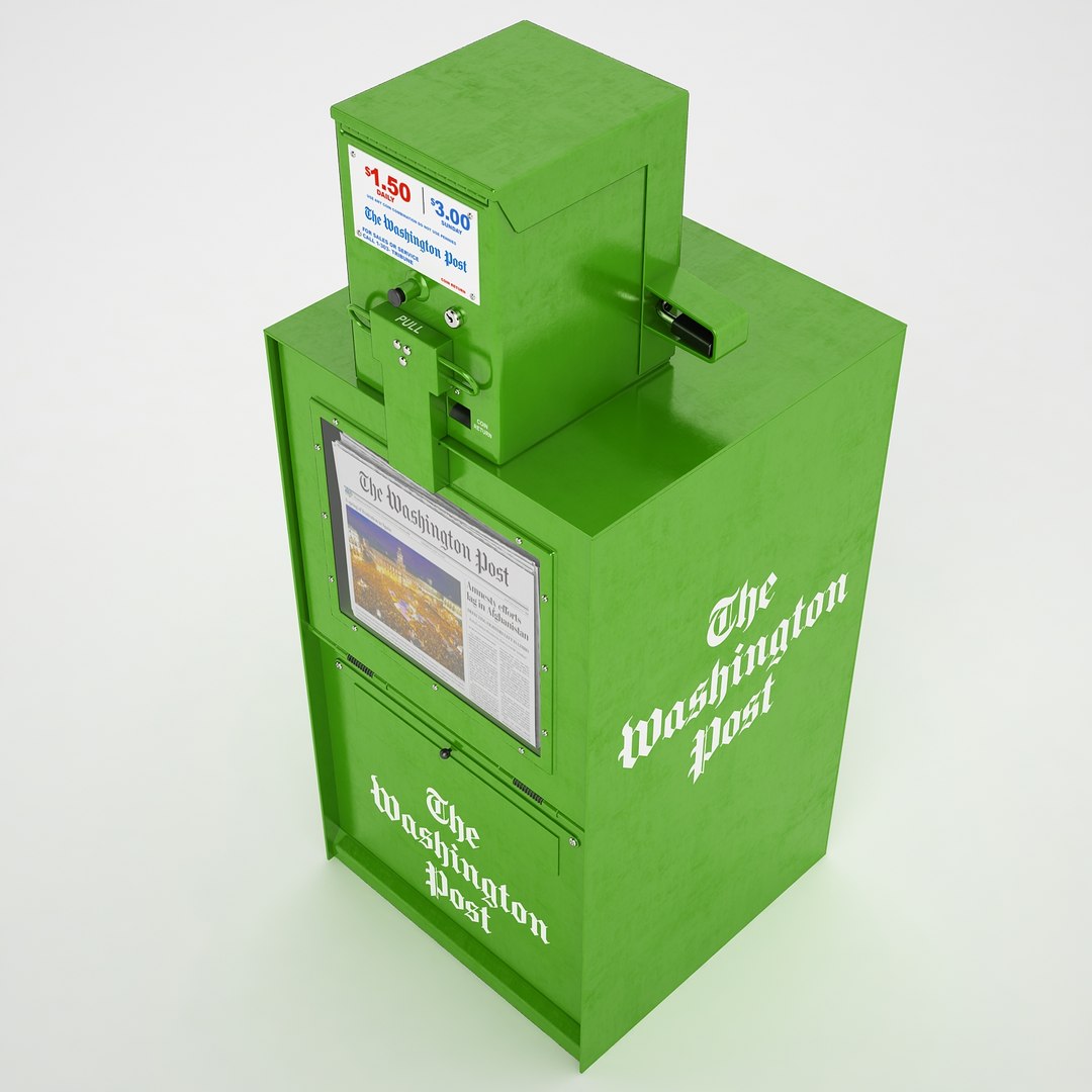 newspaper box 3d model