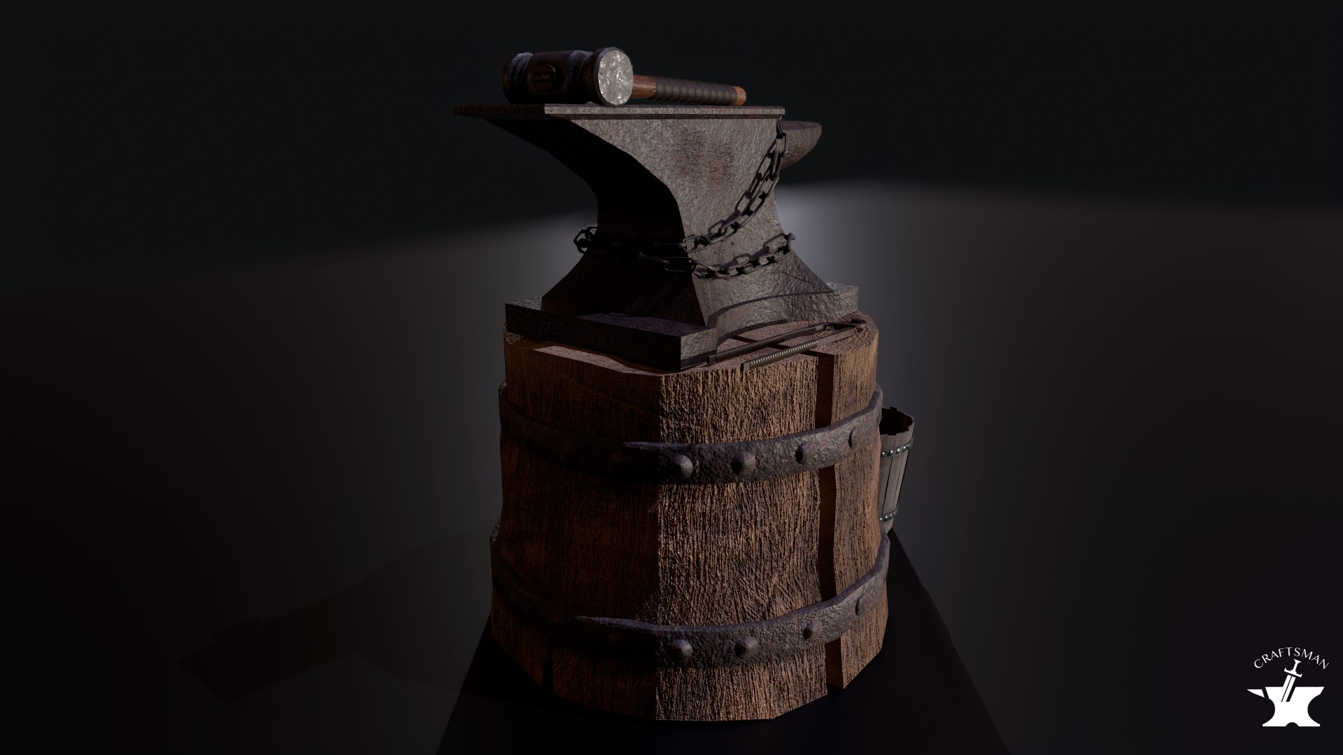 3D Model Anvil Forge Pack - TurboSquid 2040616