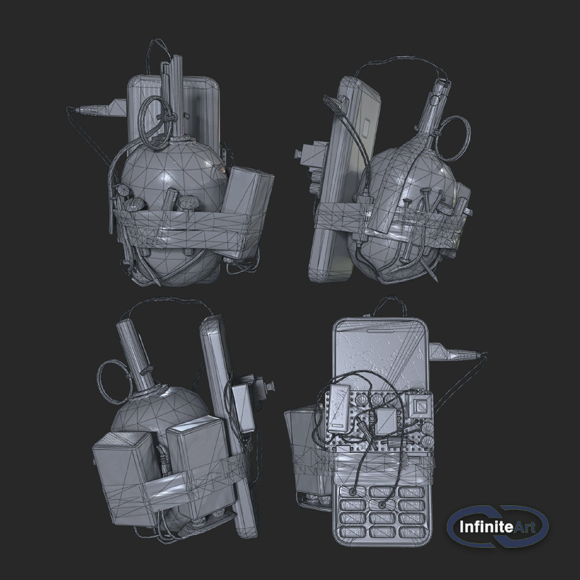 Explosive device 3D model - TurboSquid 1752784