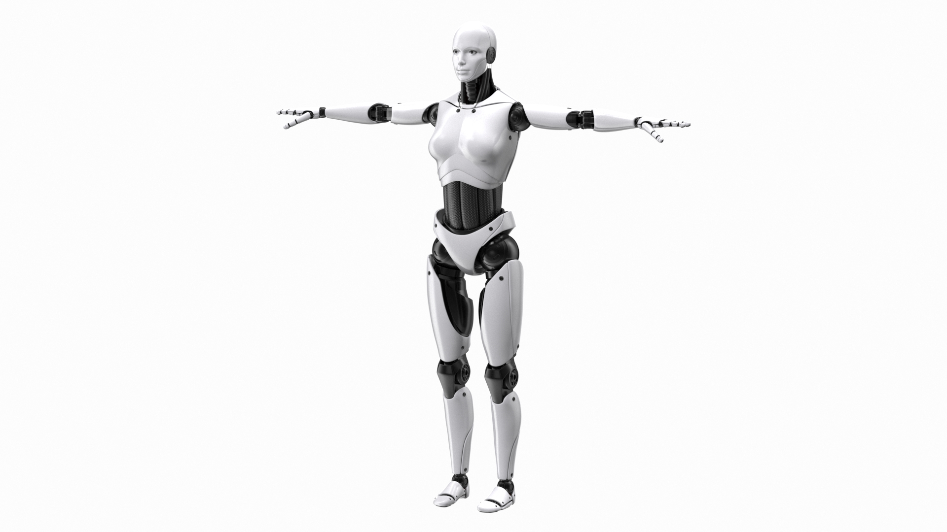 Cyborg Female Rigged 3D Model - TurboSquid 2097581