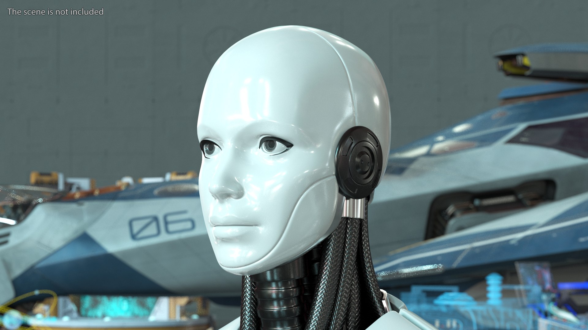 Cyborg Female Rigged 3D Model - TurboSquid 2097581