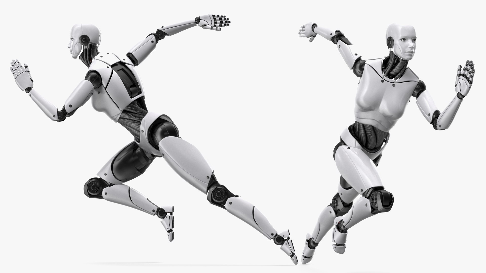 Cyborg Female Rigged 3D Model - TurboSquid 2097581