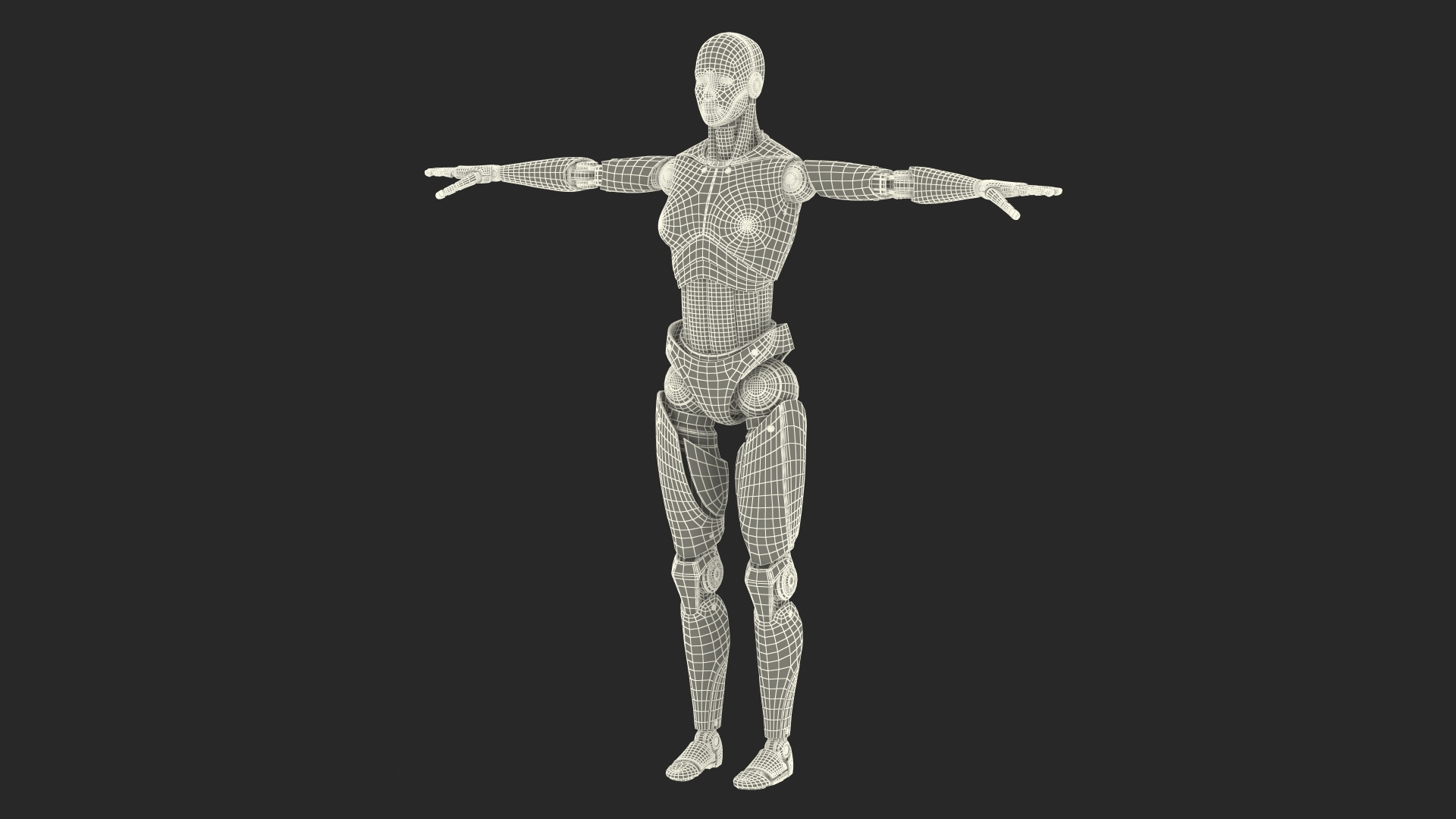 Cyborg Female Rigged 3D Model - TurboSquid 2097581