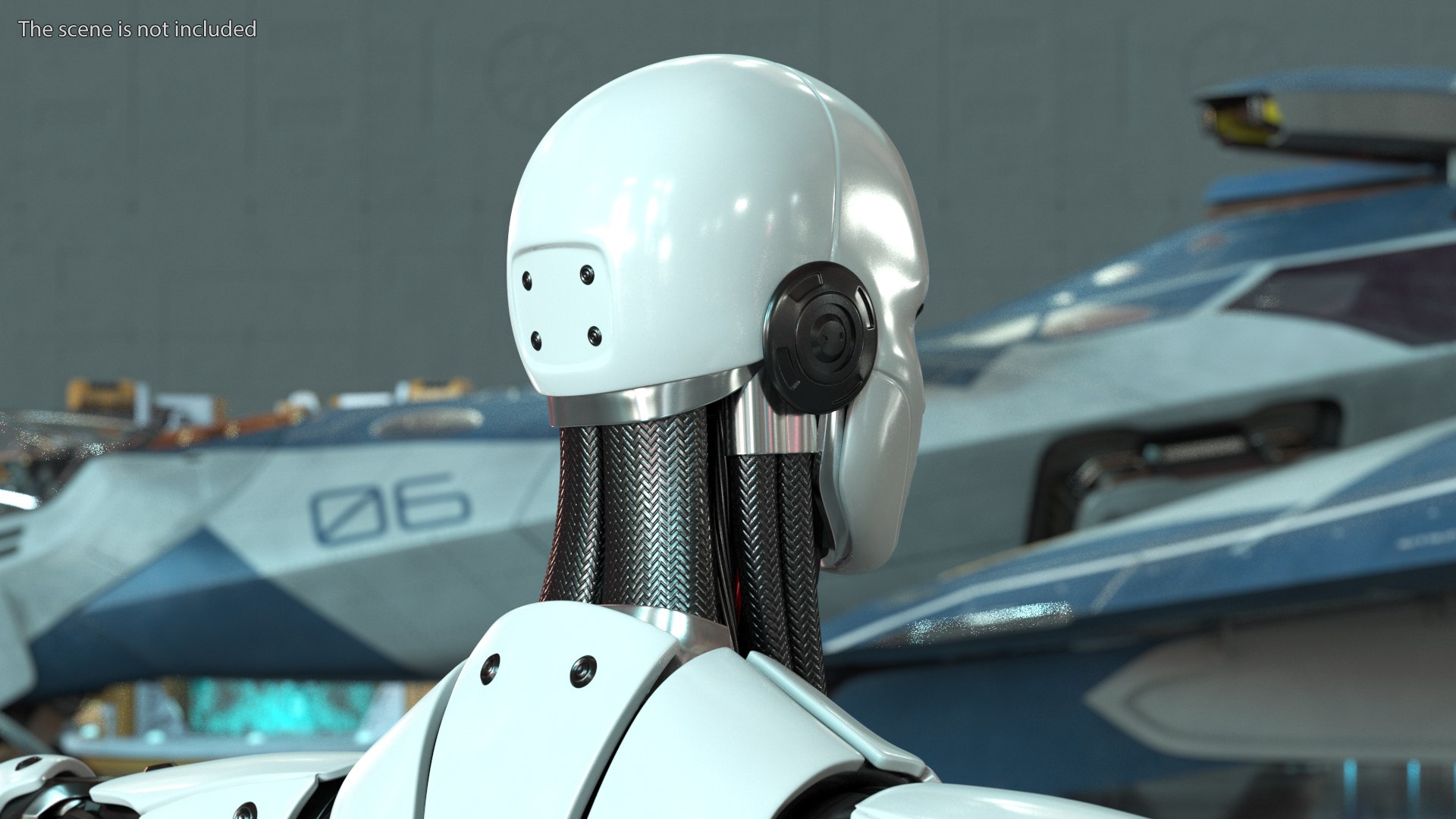 Cyborg Female Rigged 3D Model - TurboSquid 2097581