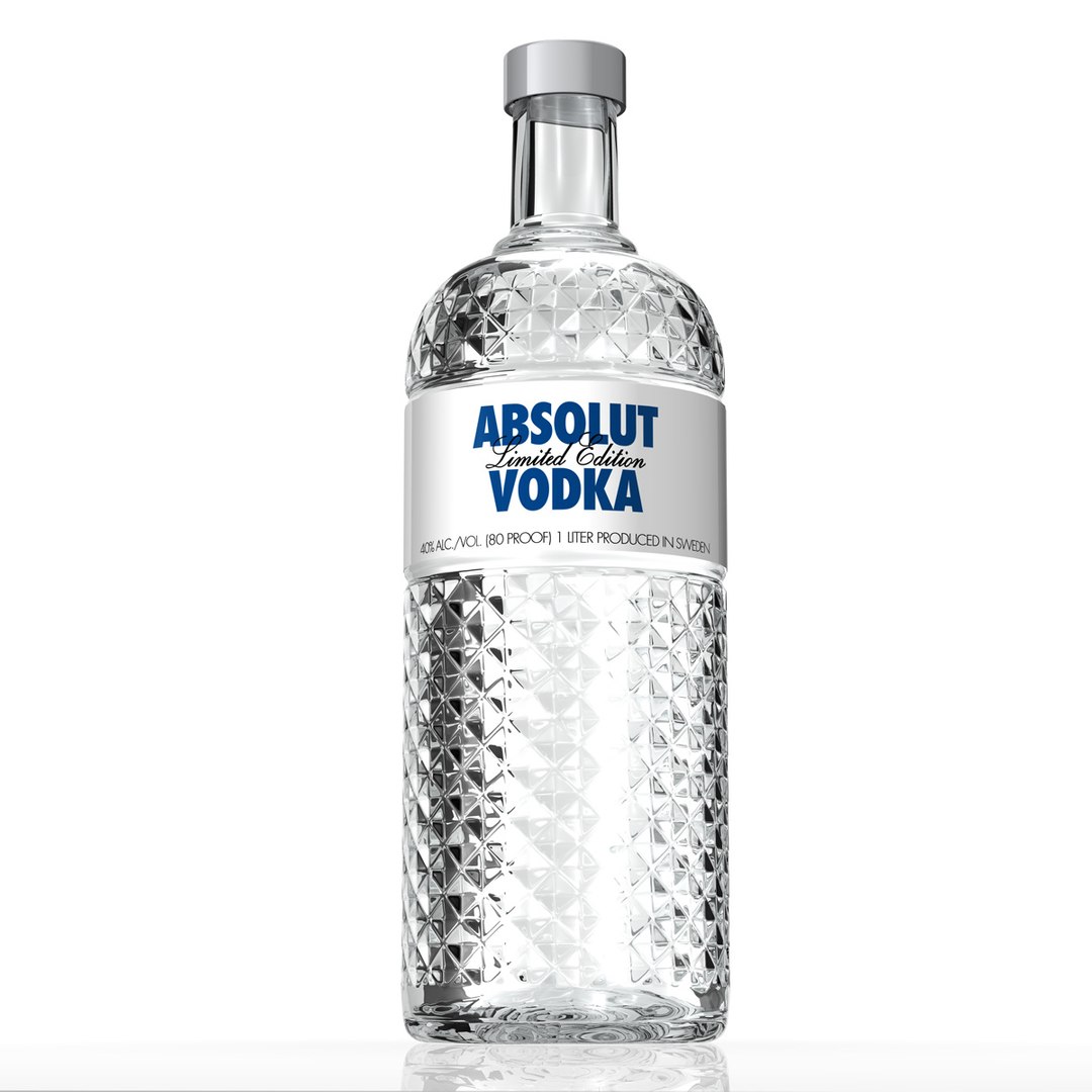 3d Model Absolut Vodka