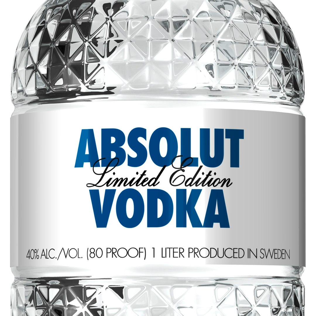 3d Model Absolut Vodka