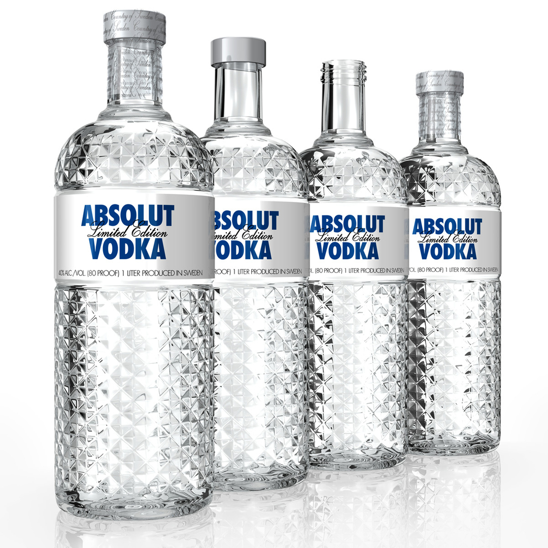 3d model absolut vodka