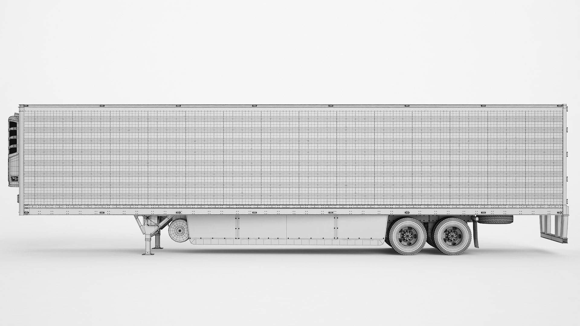 3D model Semi Truck Trailer 01 - TurboSquid 2096195
