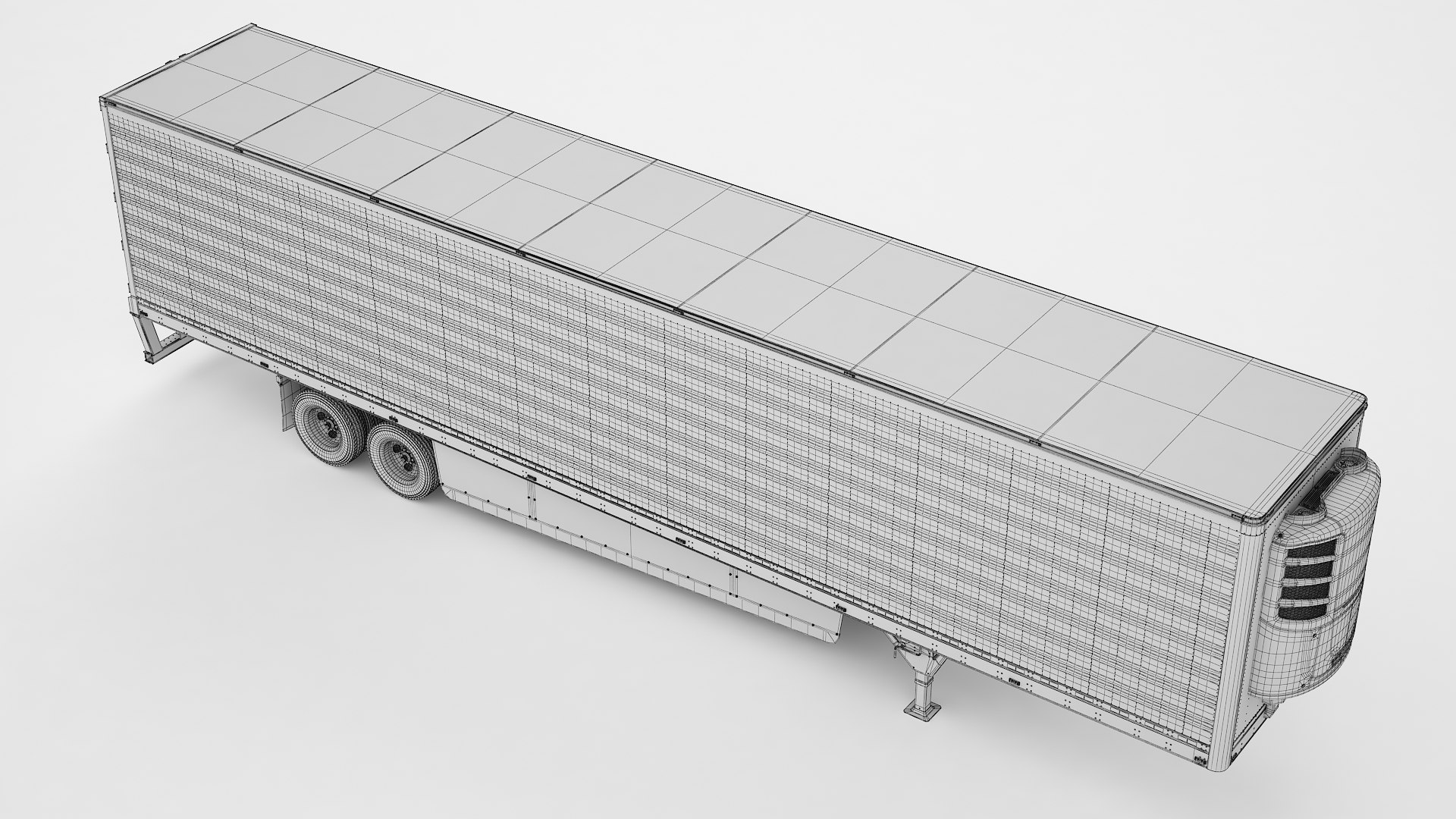 3D model Semi Truck Trailer 01 - TurboSquid 2096195
