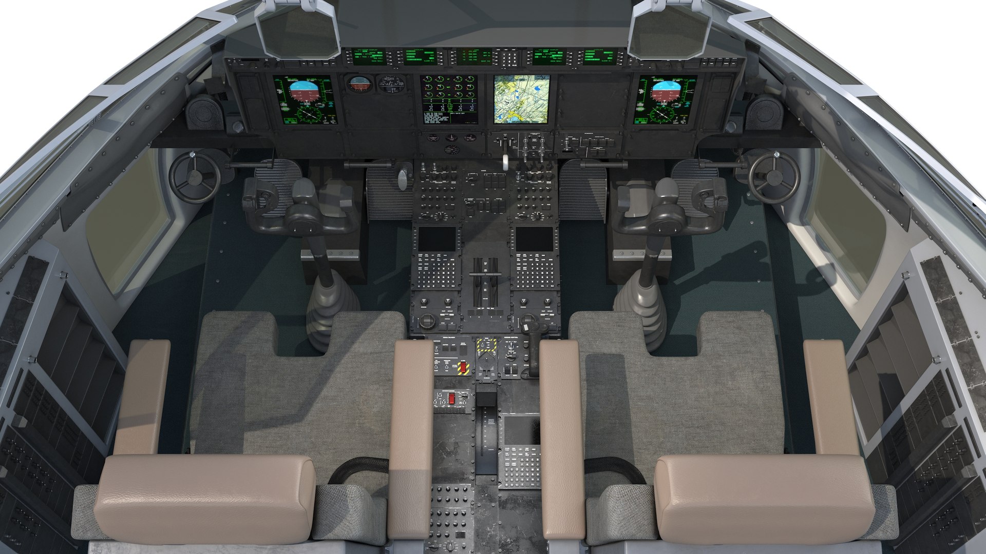 3D Model C-130J Hercules Cockpit - TurboSquid 1925489