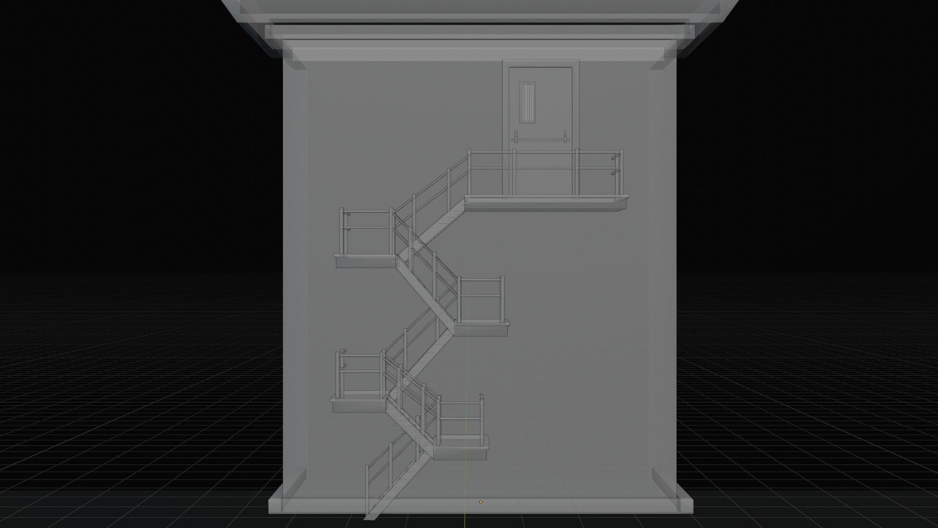 3D Fire Escape Staircase Exterior - Low Poly Model - TurboSquid 1974783