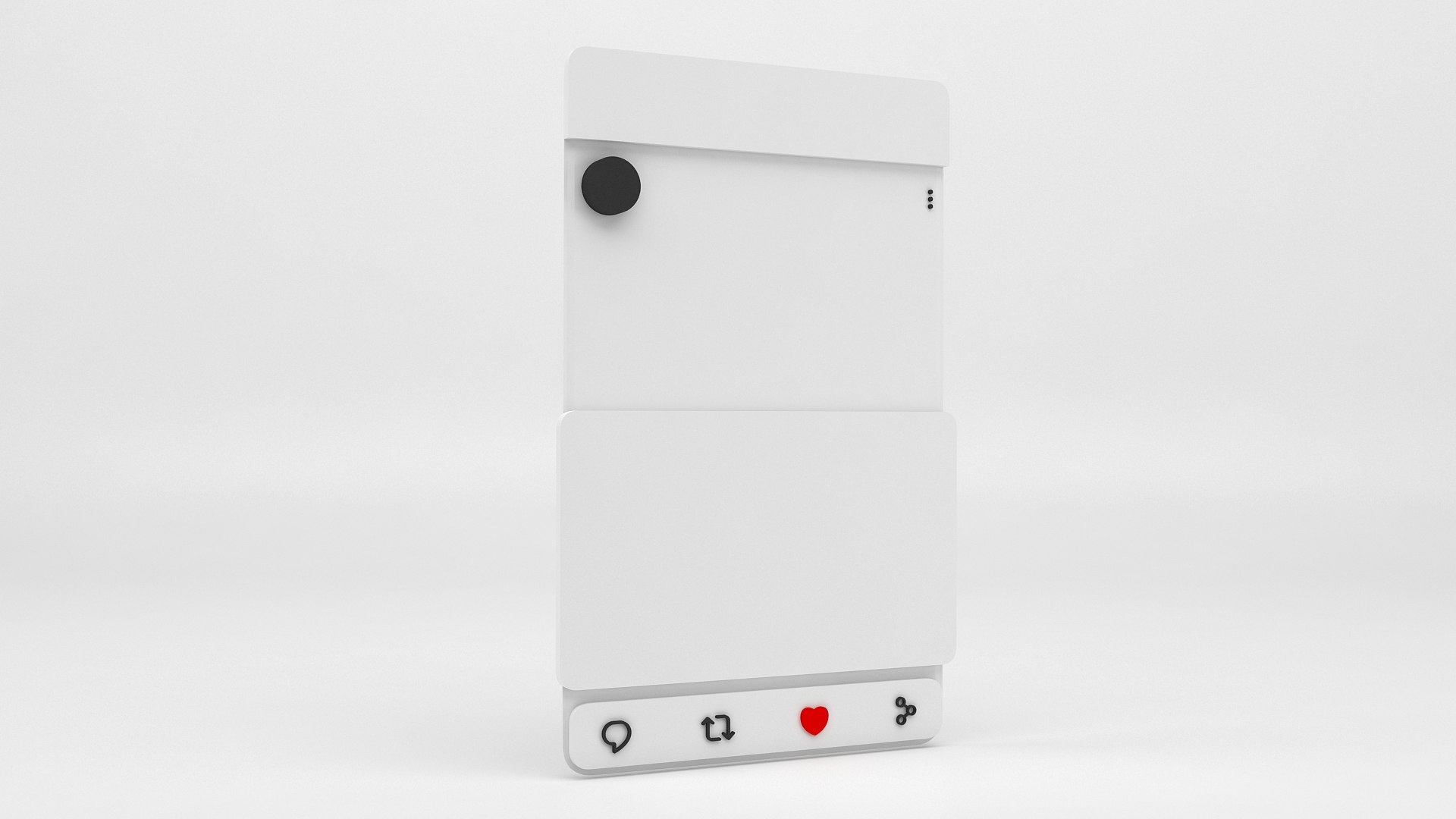 3D Twitter Post V1 - TurboSquid 1789123