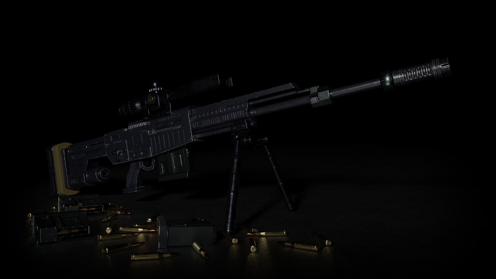 Apocalipt 50R Sniper Rifle Low-poly Model - TurboSquid 1927046