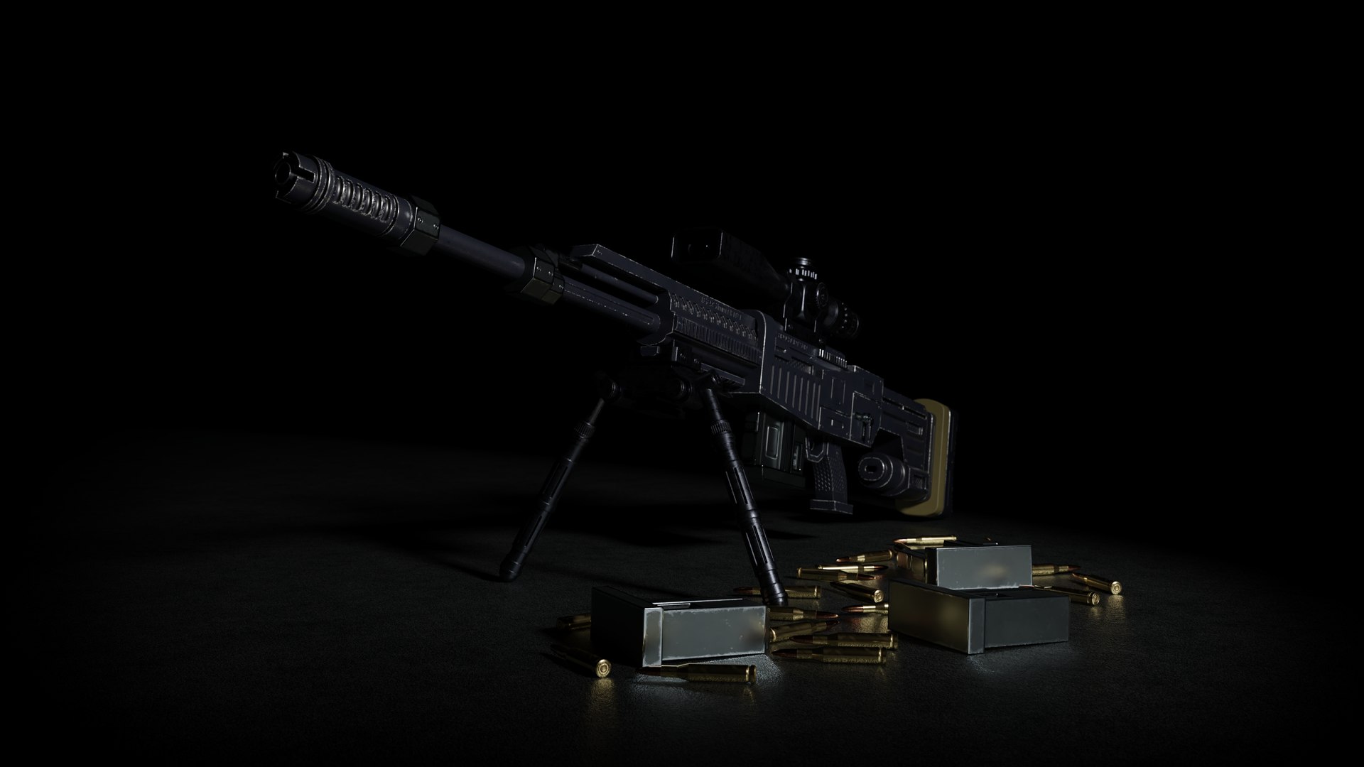 Apocalipt 50R Sniper Rifle Low-poly Model - TurboSquid 1927046