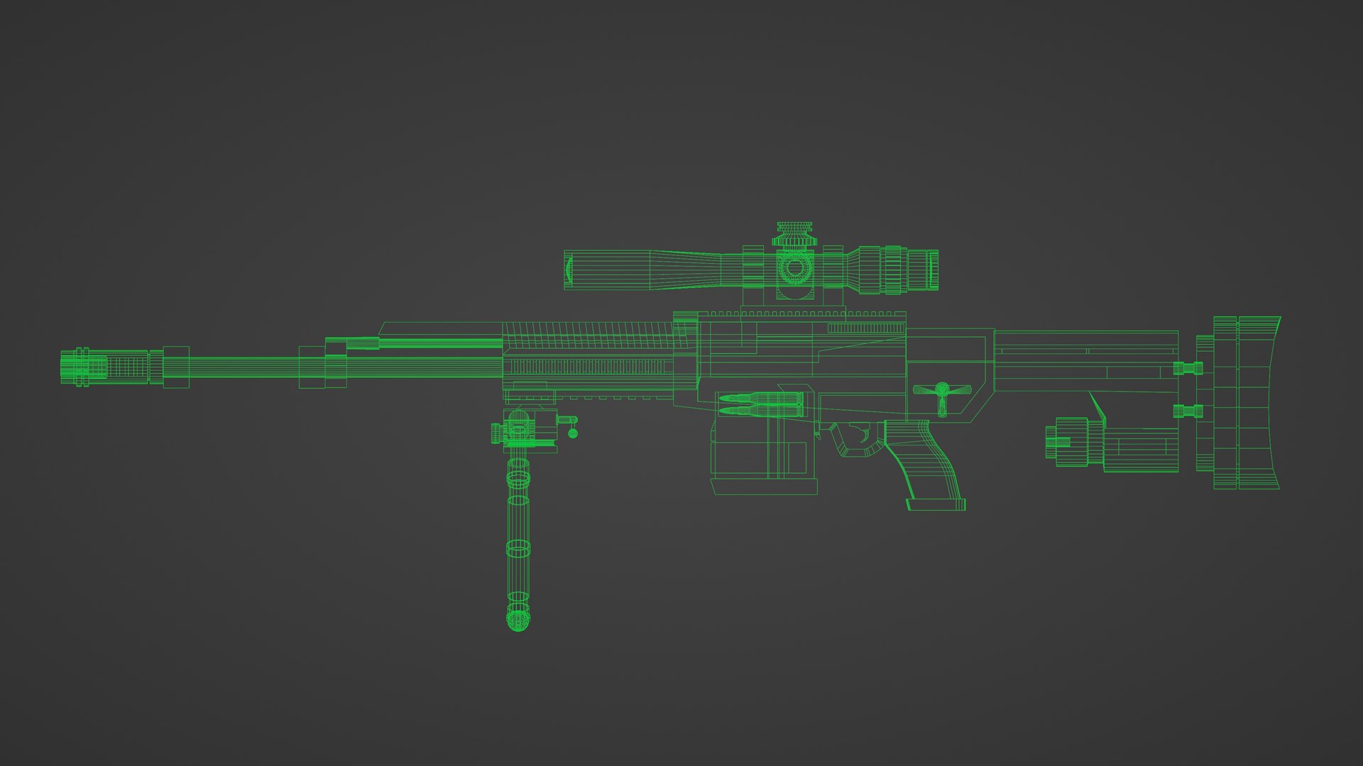 Apocalipt 50R Sniper Rifle Low-poly Model - TurboSquid 1927046