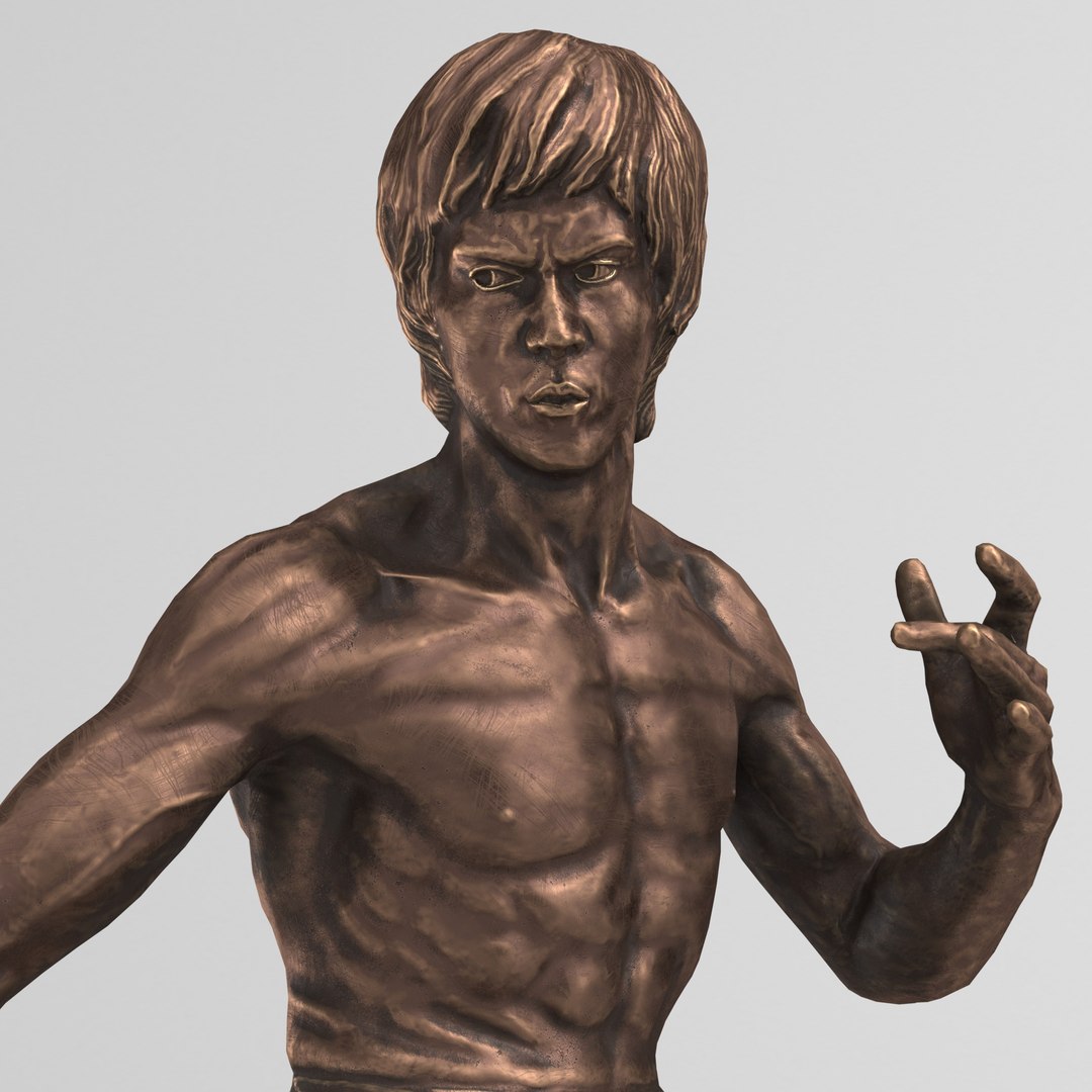 3D Model Bronze Bruce Lee - TurboSquid 1867050