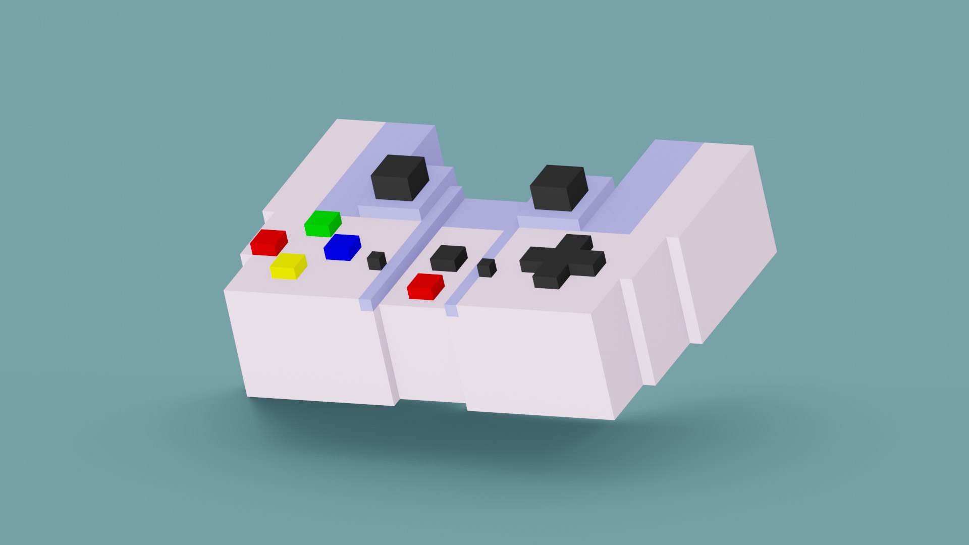 3D Toy Joystick Retro 8 Bit Pixel Art Model - TurboSquid 1818357