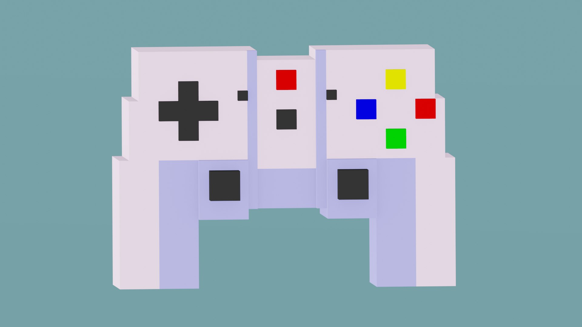 3D Toy Joystick Retro 8 Bit Pixel Art Model - TurboSquid 1818357