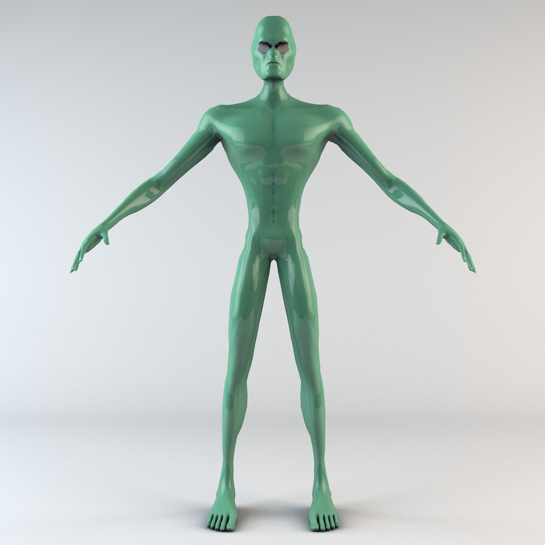 alien character 3d model