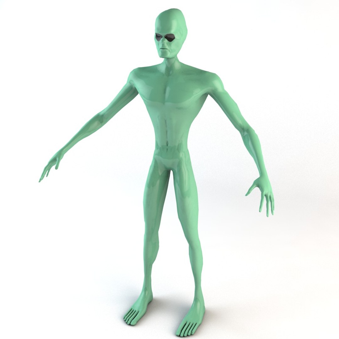 alien character 3d model