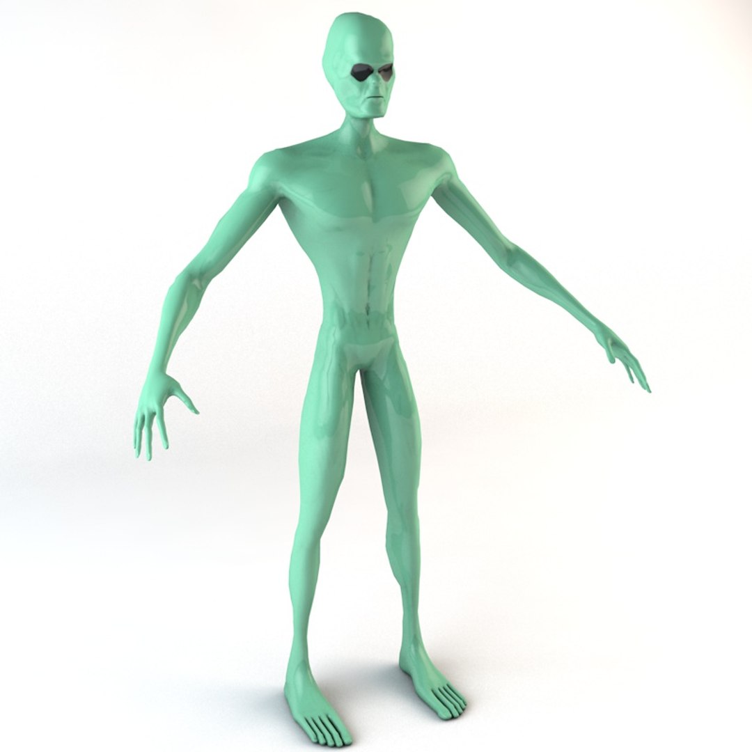 alien character 3d model