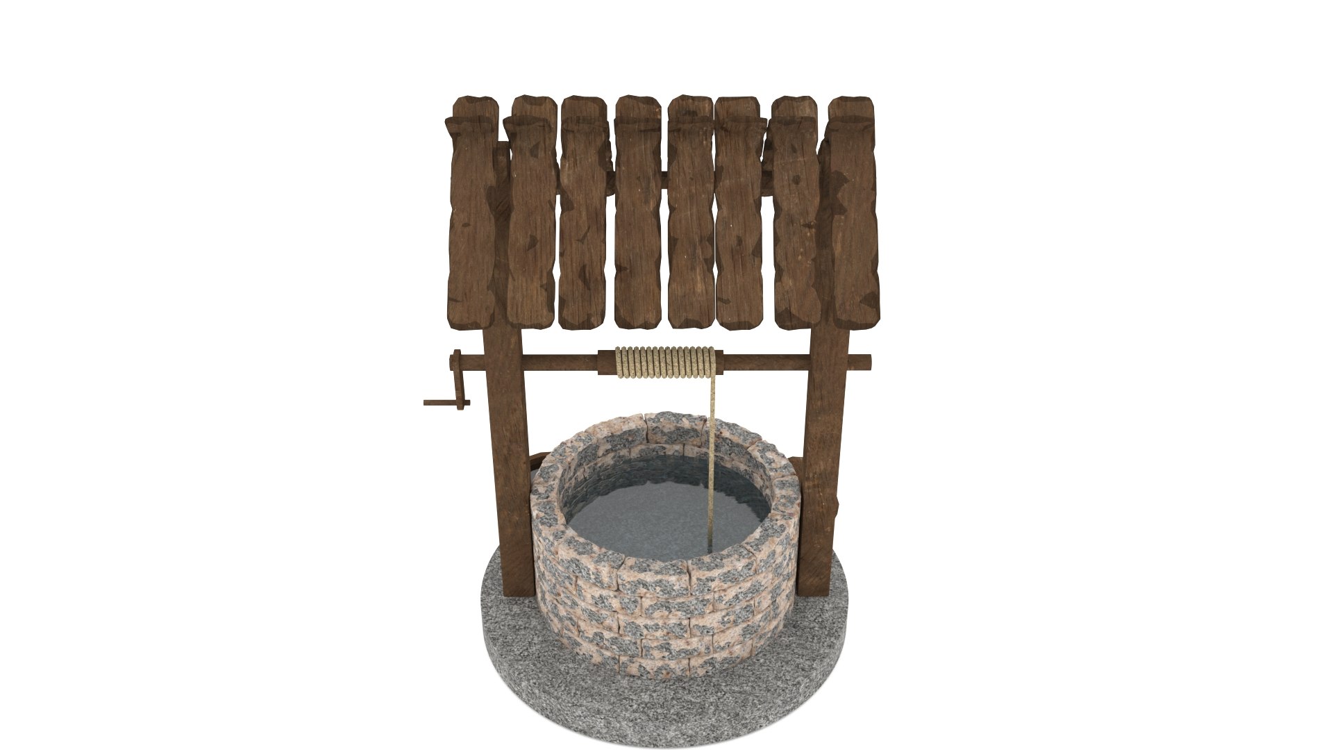 3D Old Water Well - TurboSquid 2102017