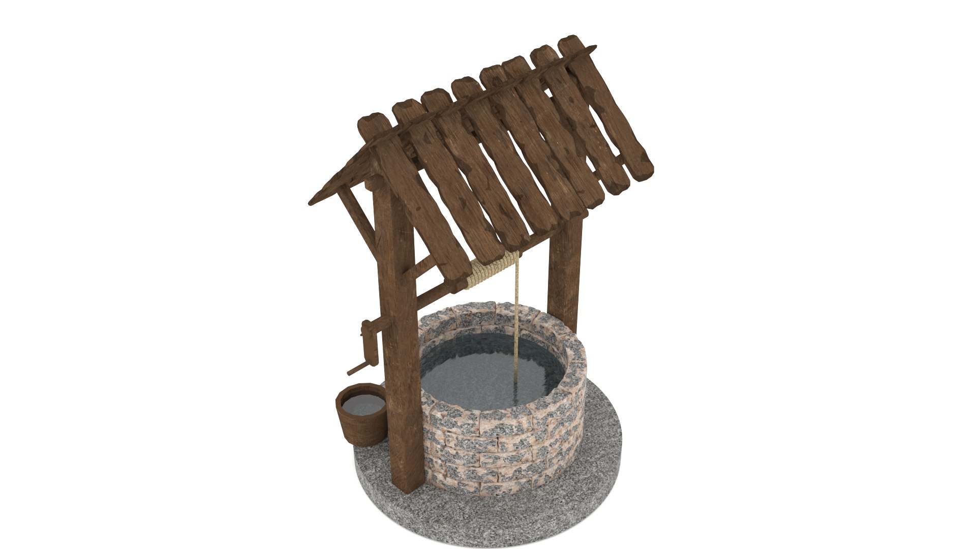 3D Old Water Well - TurboSquid 2102017