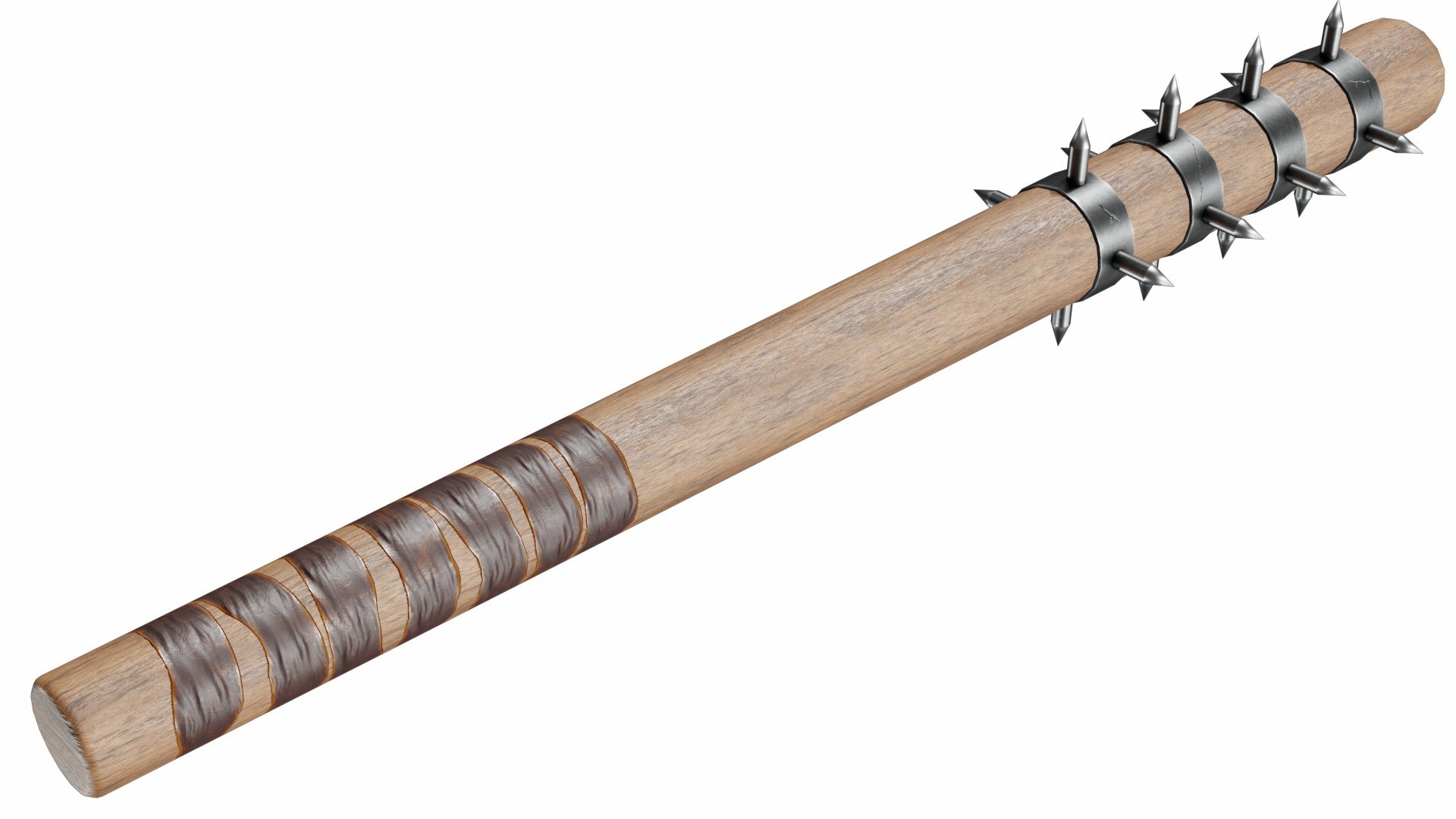 Club With Spikes 3D - TurboSquid 2100271