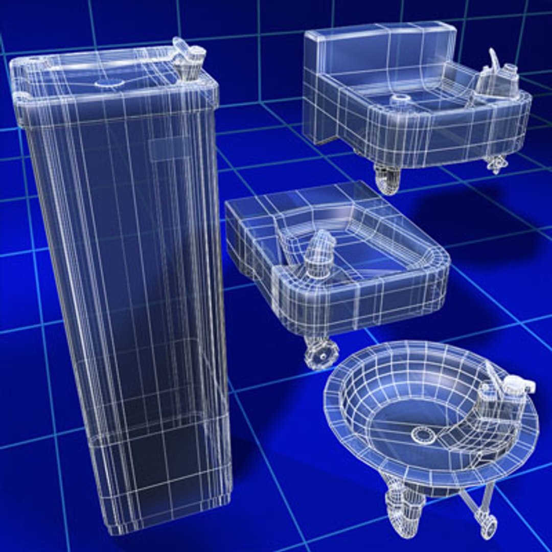 3d Dxf Drinking Fountain 01